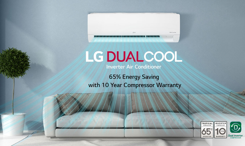 AC LG DUAL COOL Series, Lebih Hemat Listrik dan Lebih Cepat Dingin | Pricebook